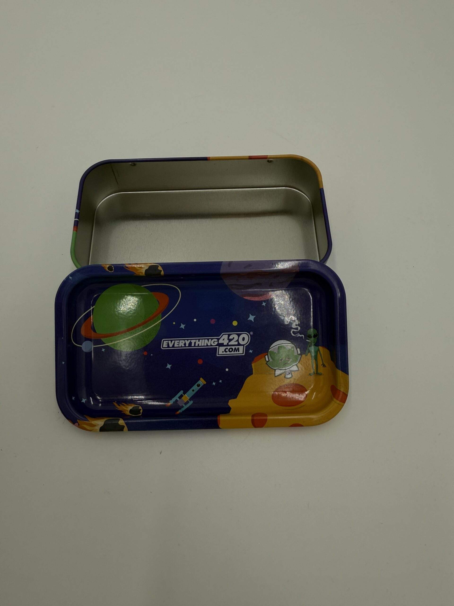 Tin Box Lid V-Syndicate X Everything 420 Space Blue Tray – Hi-Life ...