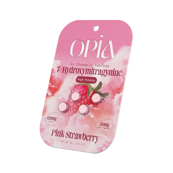 Opia 7-Hydroxymitragynine High Potency 30mg Chewable Tablets {Pink ...