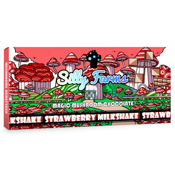 Silly Farms Magic Mushroom Chocolate Bar {Strawberry Milkshake} – Hi ...