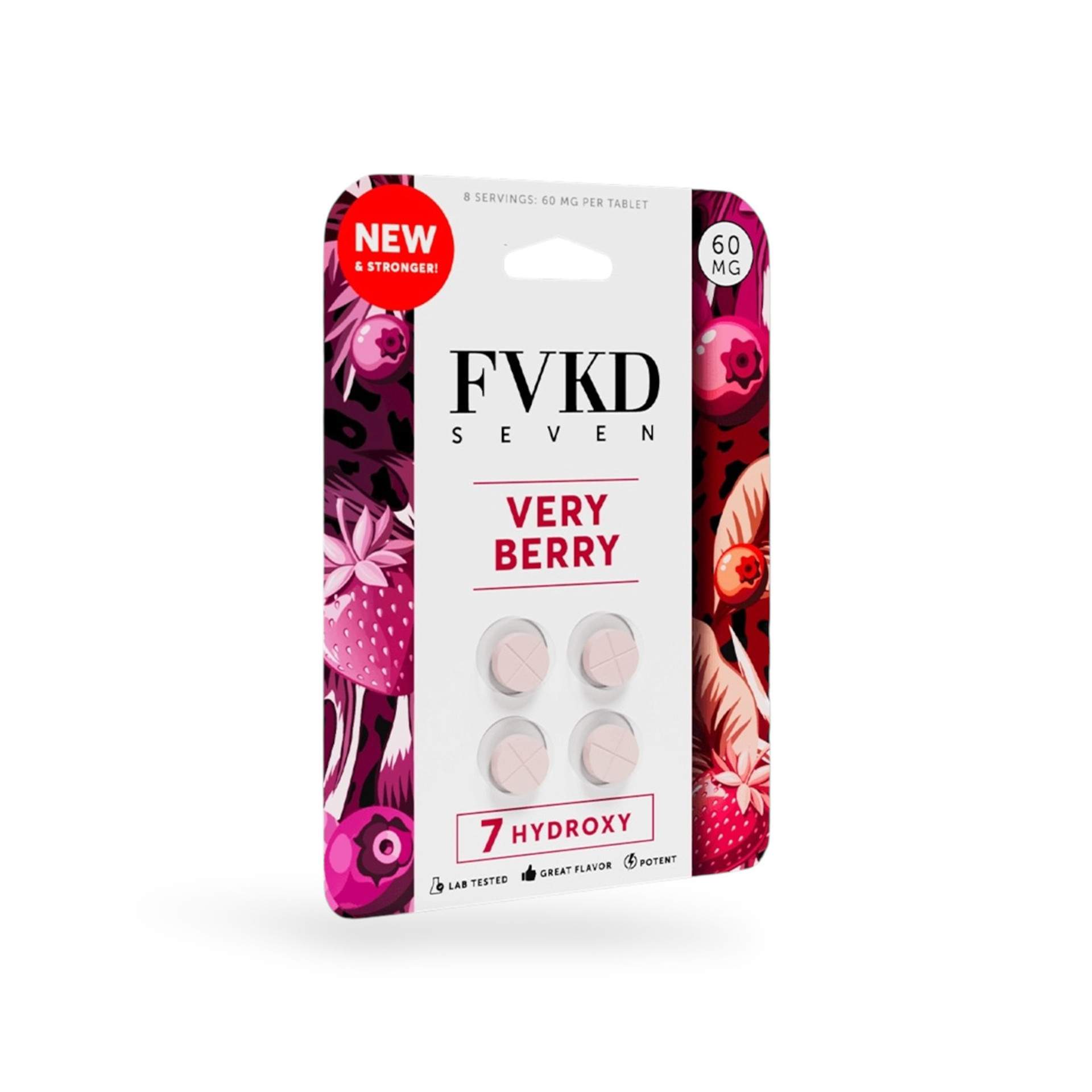 FVKD Seven 7 Hydroxy Tablets {Very Berry 60mg Per Tablet} – Hi-Life ...